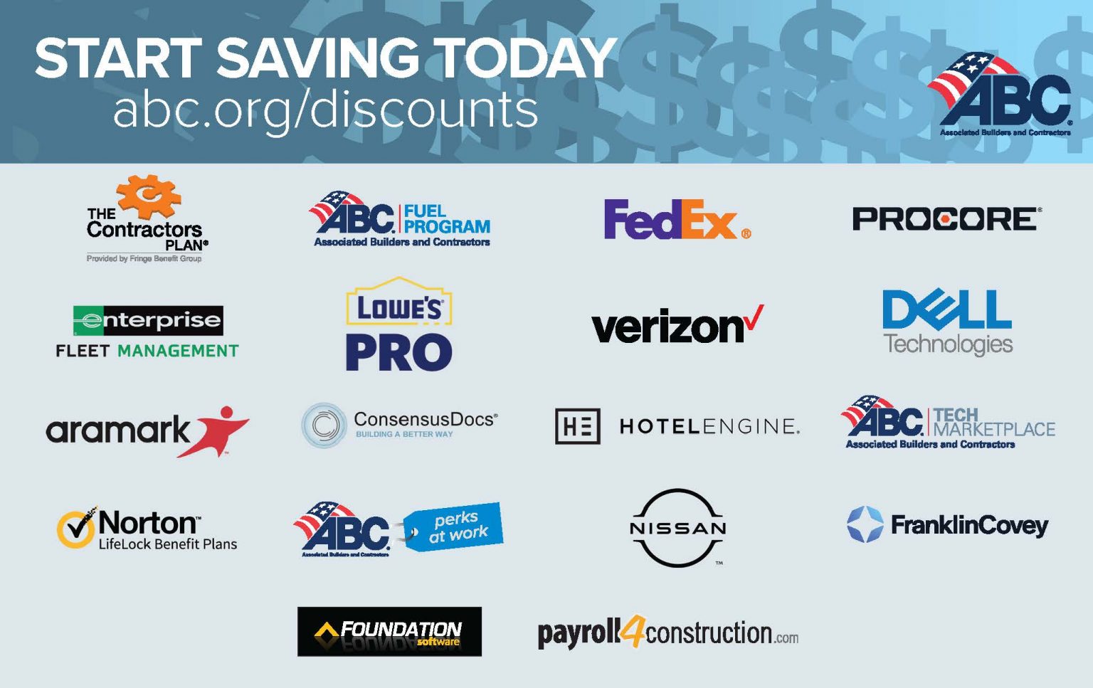 Member Discounts - Associated Builders and Contractors New Jersey Chapter