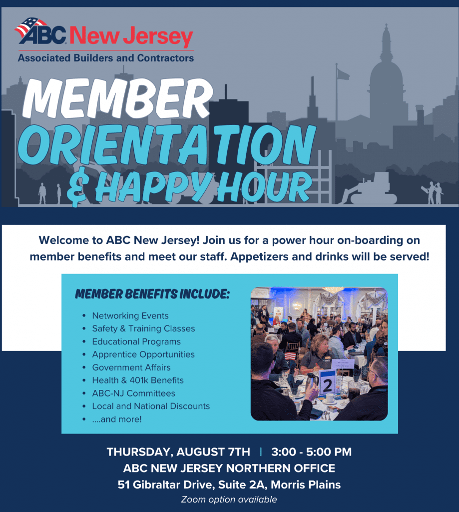 Member Orientation + Happy Hour - ABC New Jersey